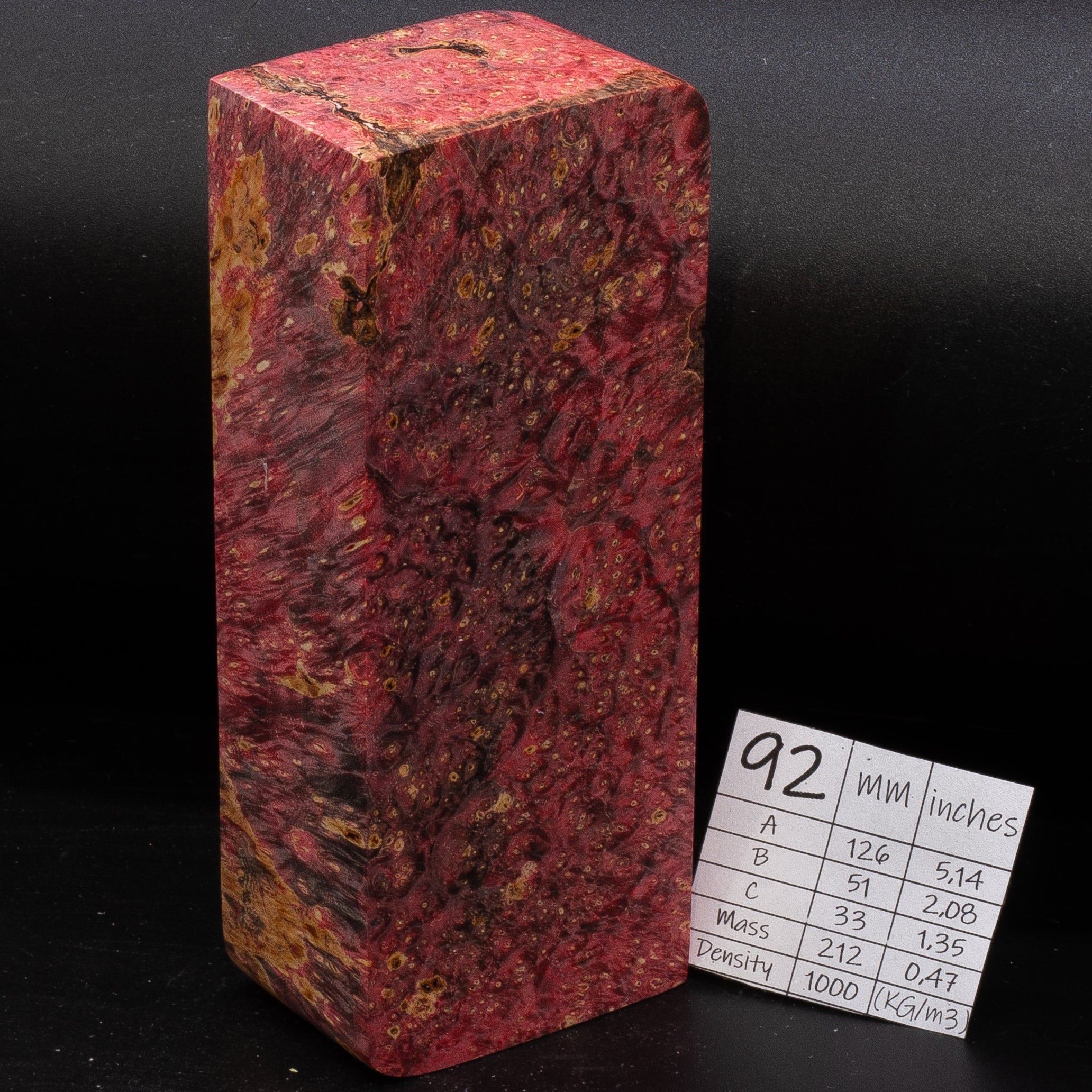 RED MAPLE BURLS by Oleg (Knife-Wood)
